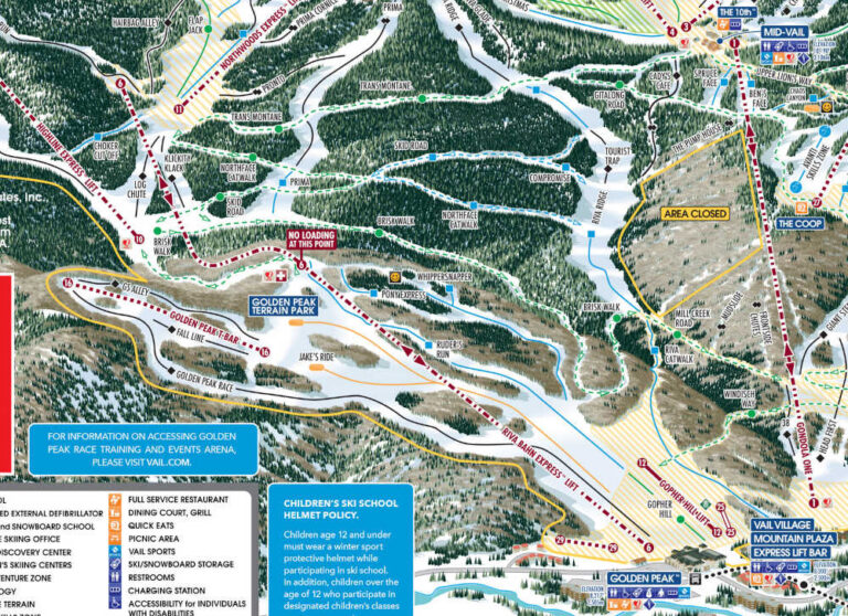 Guide to Skiing & Snowboarding Front Side of Vail Ski Resort