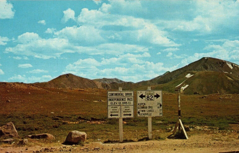 Independence Pass Continental Divide Historical Image Collection